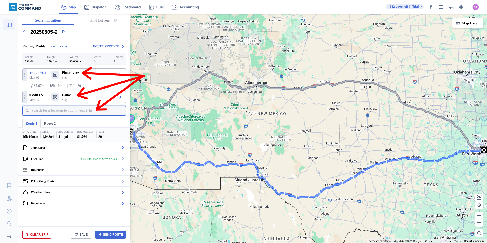 How do I send a create and send a route to one of my drivers? – Trucker ...