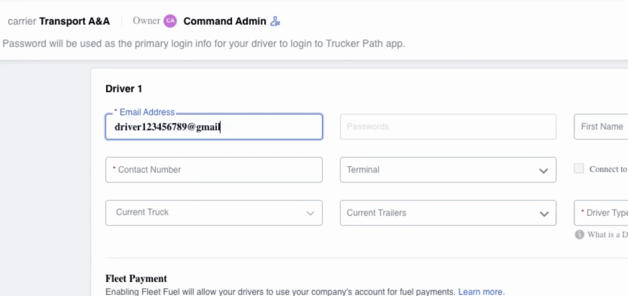 Adding Drivers – Trucker Path Help Center